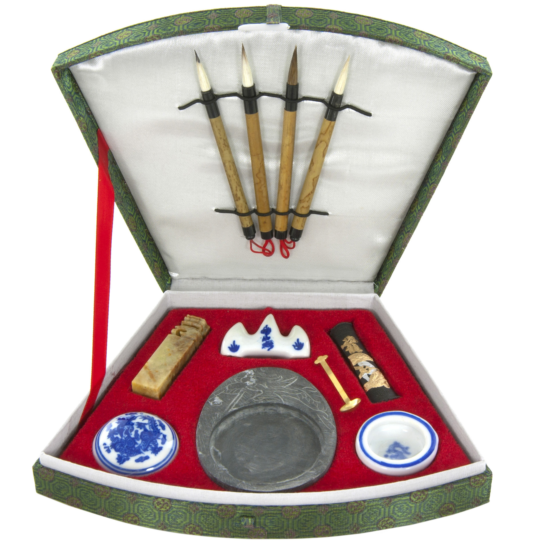 Red Lantern: Fan Calligraphy Set