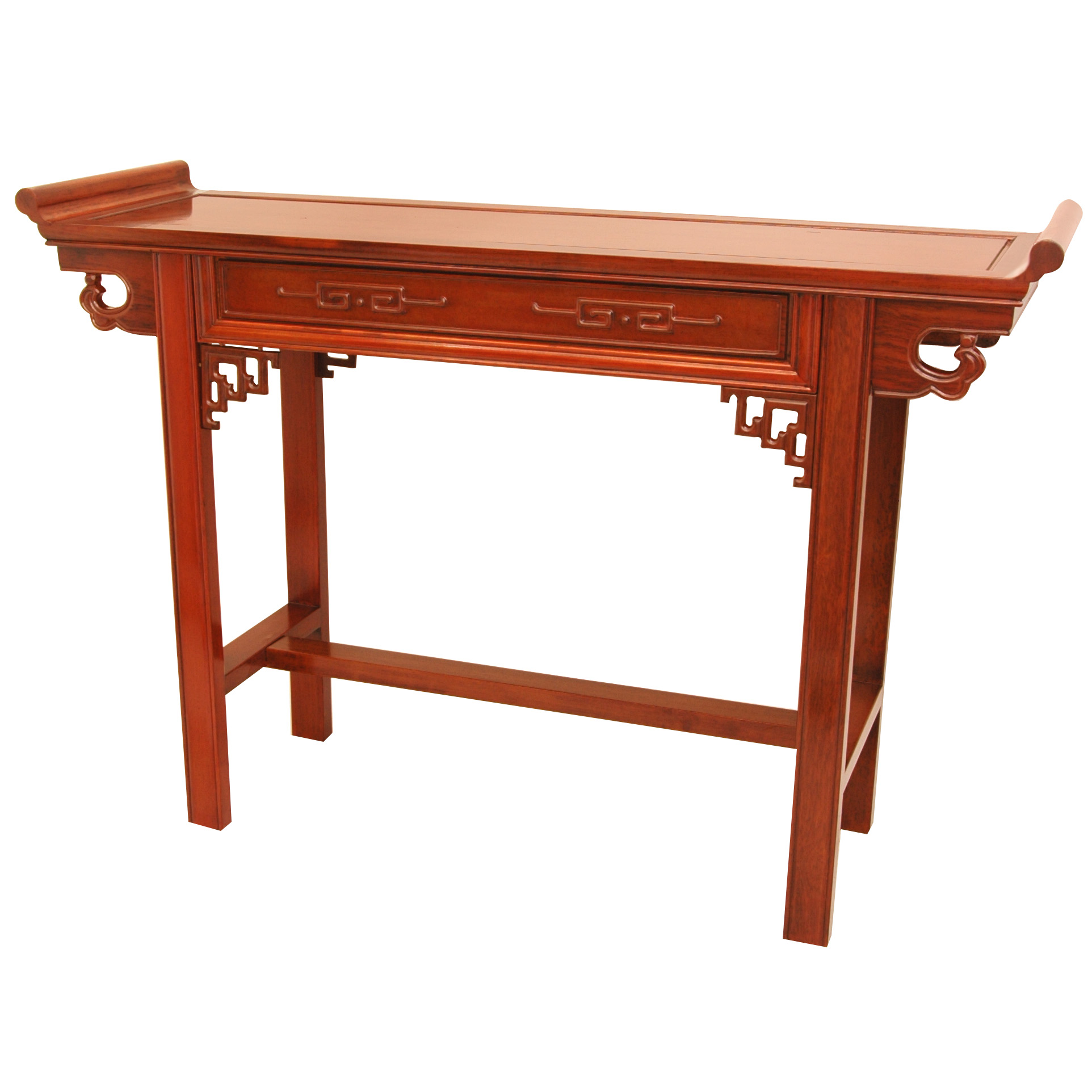 Red Lantern: Rosewood Qing Hall Table - Honey