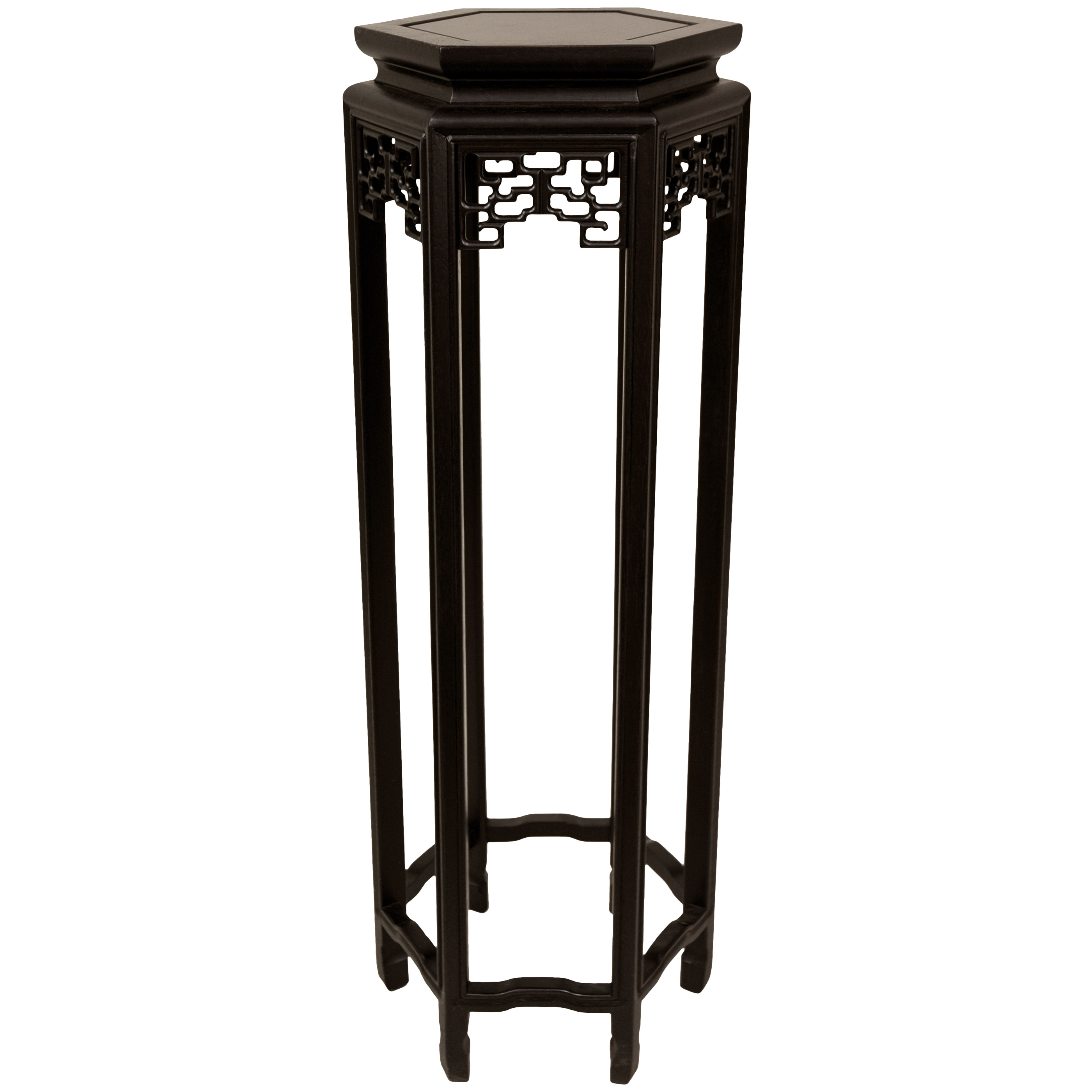 Red Lantern: 36" Hexagon Plant Stand